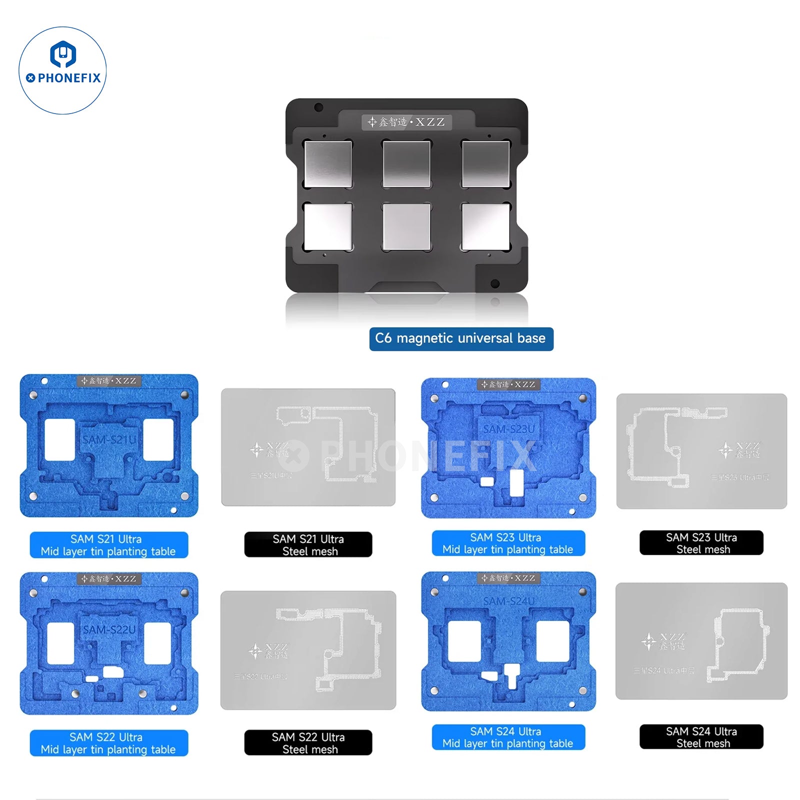 XZZ AR SAM Middle Layer Reballing Platform for S21/S22/S23/S24 Ultra