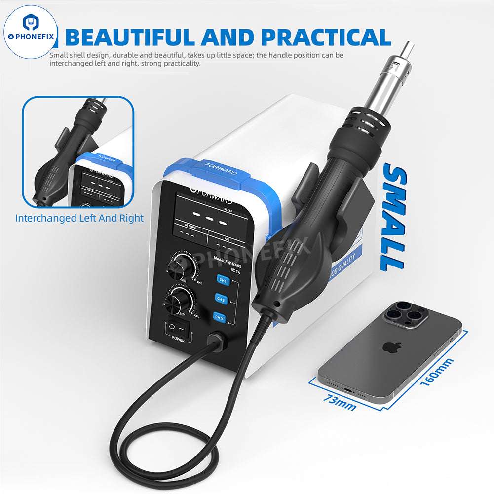 FW-HA01/02/03/04/05 Spiral Wind Hot Air Desoldering Station