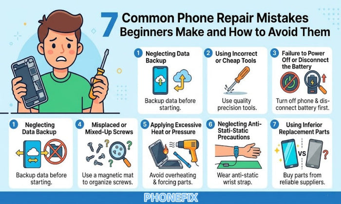 7 Common Phone Repair Mistakes Beginners | CHINA PHONEFIX SHOP Team