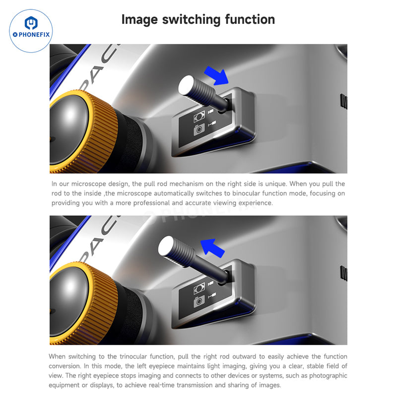 Mechanic Space X 6.5X-52X Trinocular Micro-Soldering Microscope