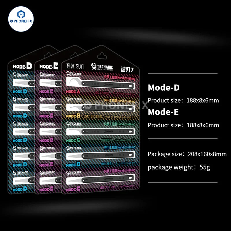 MECHANIC Quick Edge 7 Integrated Blade Set IC Prying Glue Removal