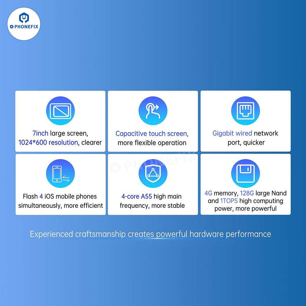 JCID iX4 Batch Flashing Box One-click Unbind/Repair iPhone Battery Hea