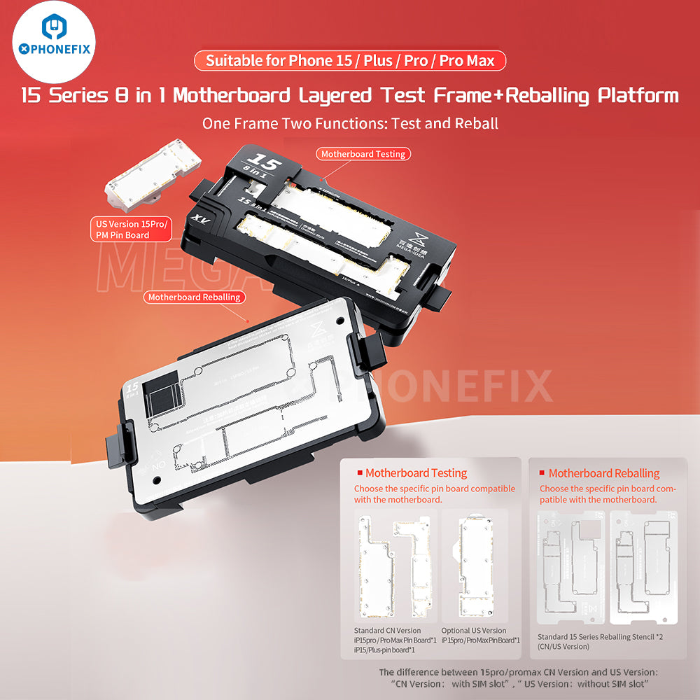 QianLi iSocket iPhone 15 Series Motherboard Layered Test Fixture