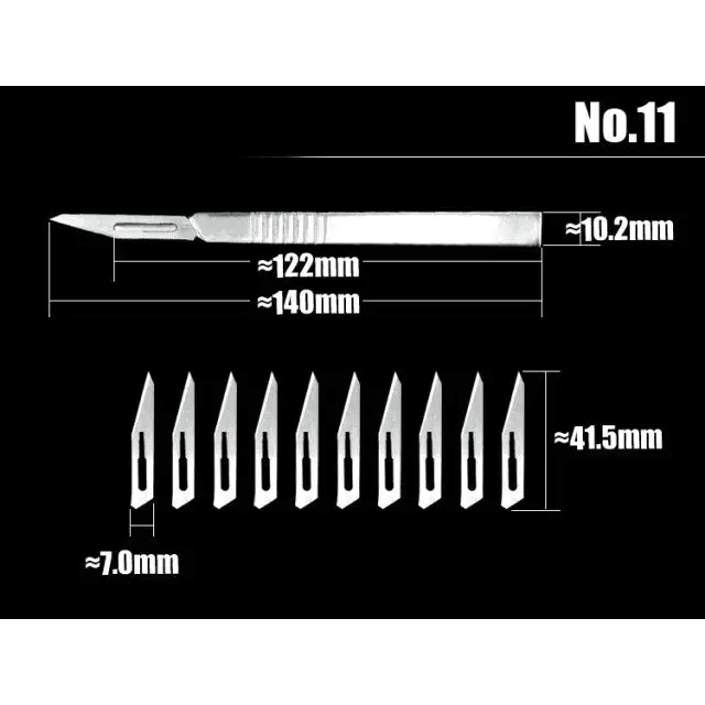 11# 23# Stainless Steel Graver Scalpel Blades for DIY Cutting Tool
