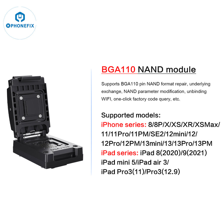 I2C P14 Pro BGA110 BGA70 Nand Programmer For iPhone 6S-15 Pro Max