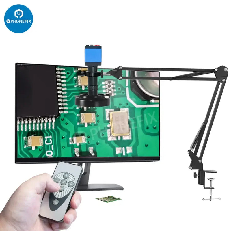 13MP HDMI VGA USB Industrial Microscope Camera Set 130X Lens