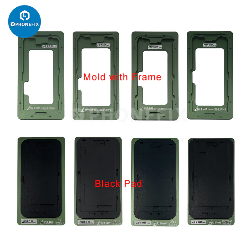 Alignment Mold With Bezel Frame For iPhone 11 12 13 14 15 16 Pro Max S