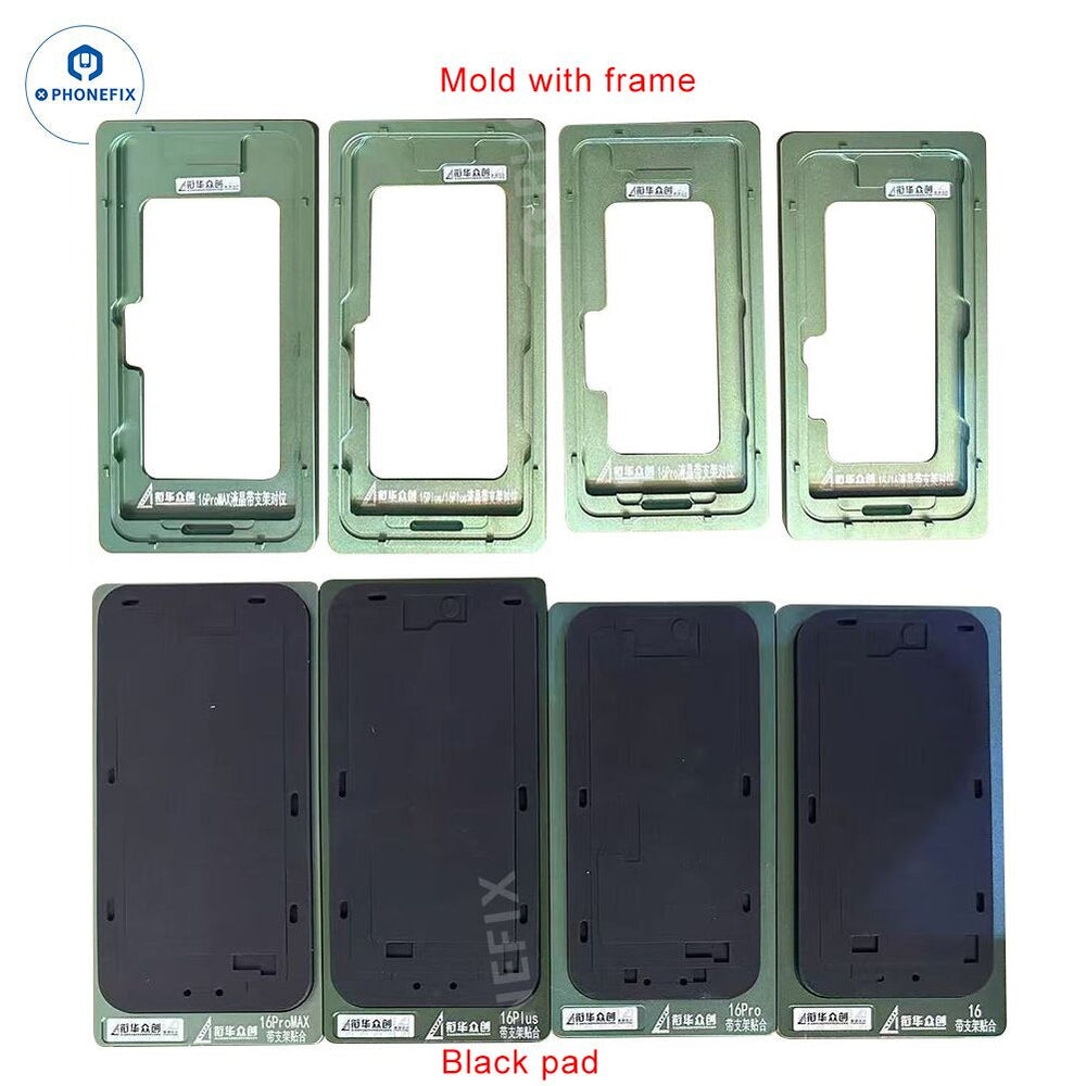 LCD Screen Alignment Mold With Bezel Frame For iPhone 14/15/16 Pro Max