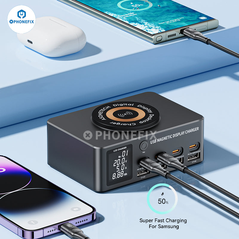 i-Charger 140W USB Type-C PD Charger with Magnetic Wireless