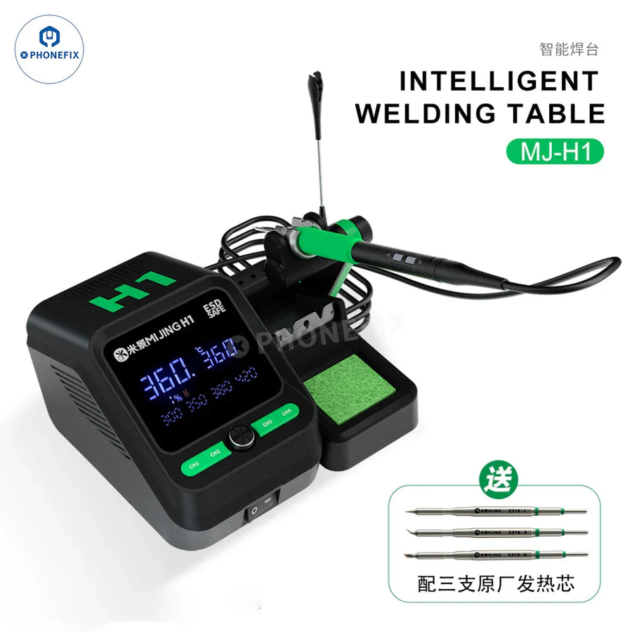 MIJING H1 Digital Soldering Station Compatible T210 T115 T245 Handle ...