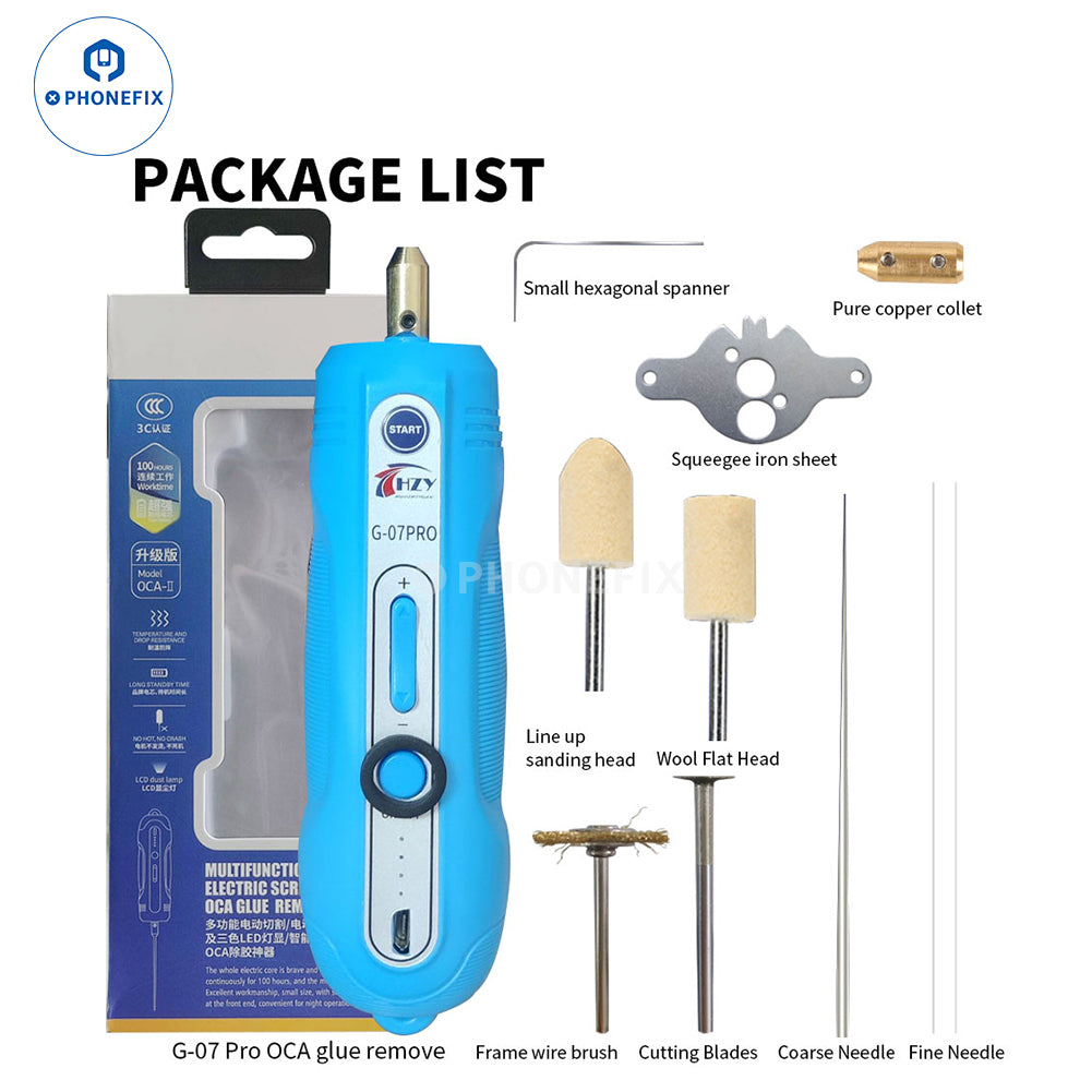 G-07PRO LCD Screen OCA Glue Remover Grinding Cutting Tool