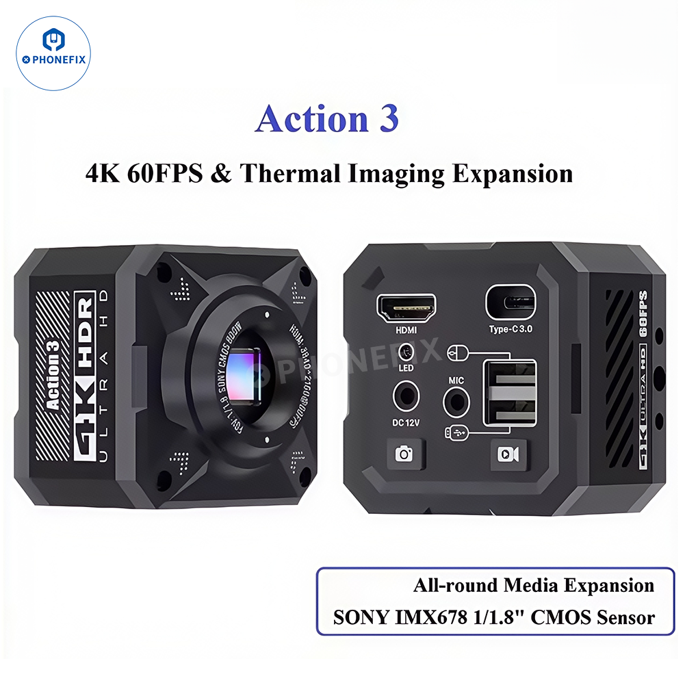 MECHANIC Action3 60FPS 4K Camera Optical/Thermal Imaging Display