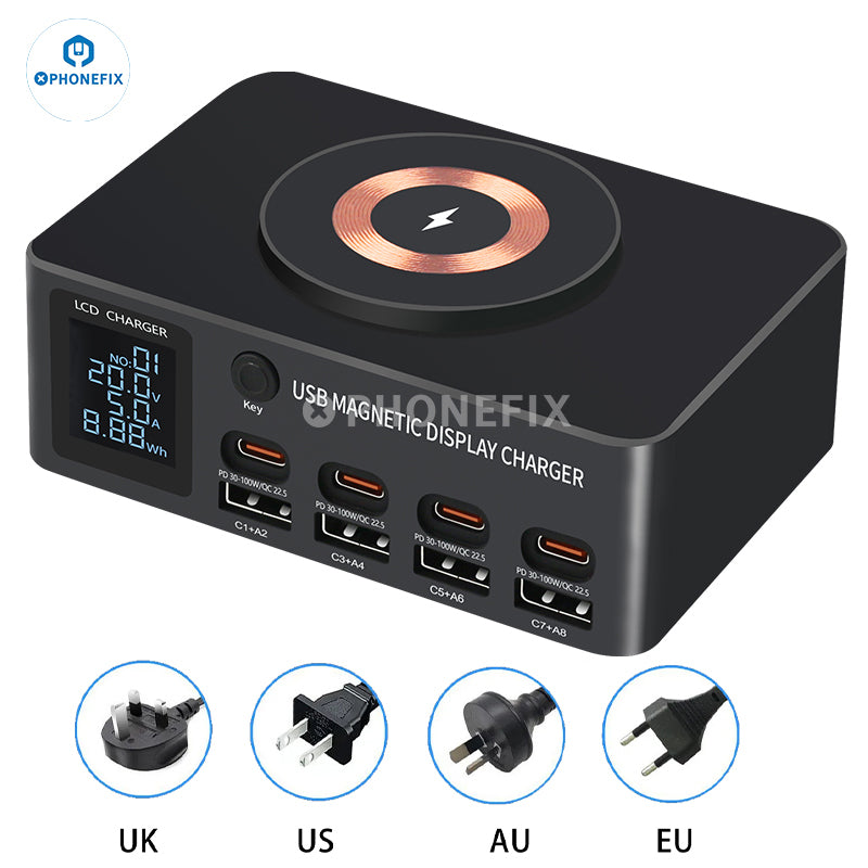 i-Charger 140W USB Type-C PD Charger with Magnetic Wireless