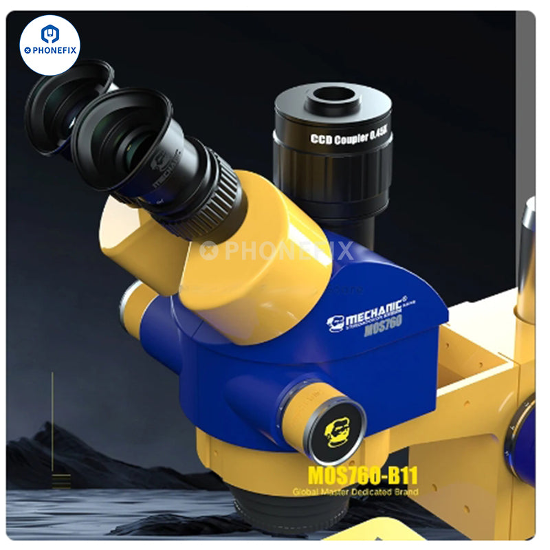 MECHANIC MOS760 MOS750 7X-60X Trinocular Stereo Microscope