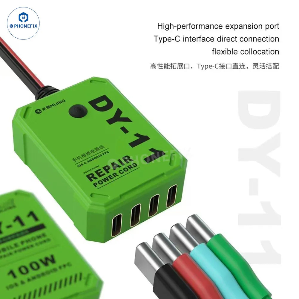 MIJING DY-11 Phone Repair Power Cable for iPhone 8-16 iOS Android