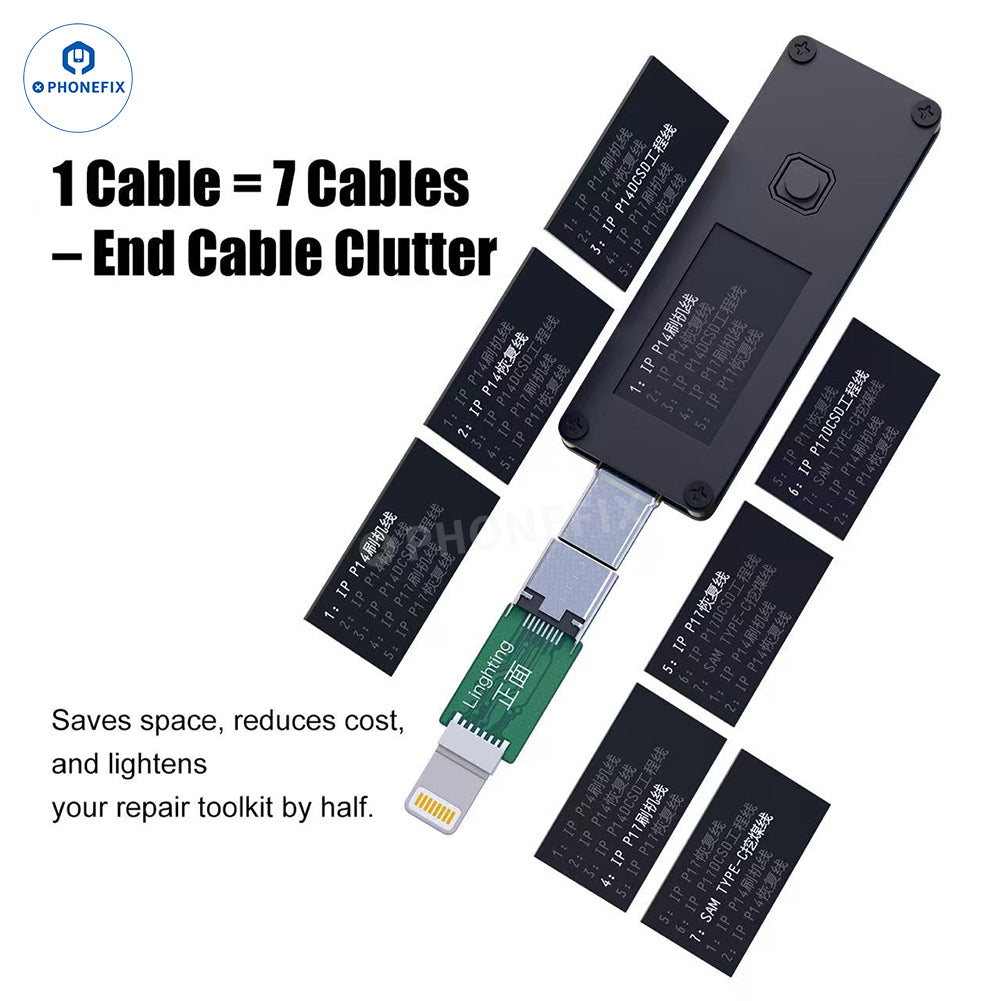 Cavo di ripristino 7 in 1 per iPhone Recovery/Samsung Download Mode