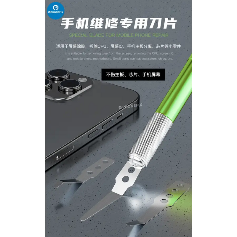 2uFix Special Bent Blade Set IC Removal Mobile Phone Repair