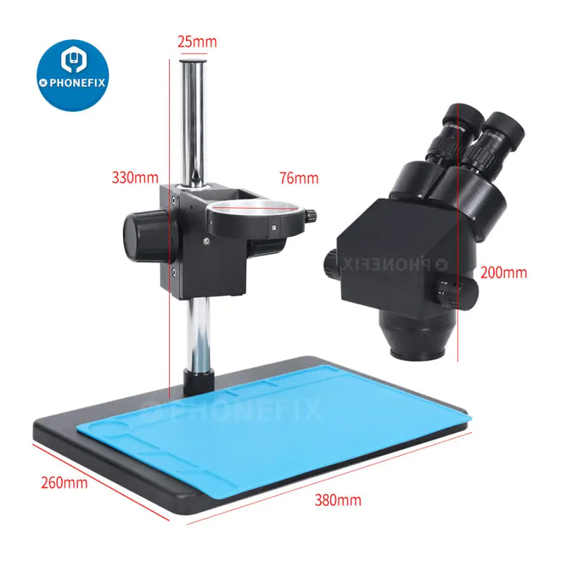 3.5X-90X Binocular Stereo Microscope With 56 Adjustable LED Light