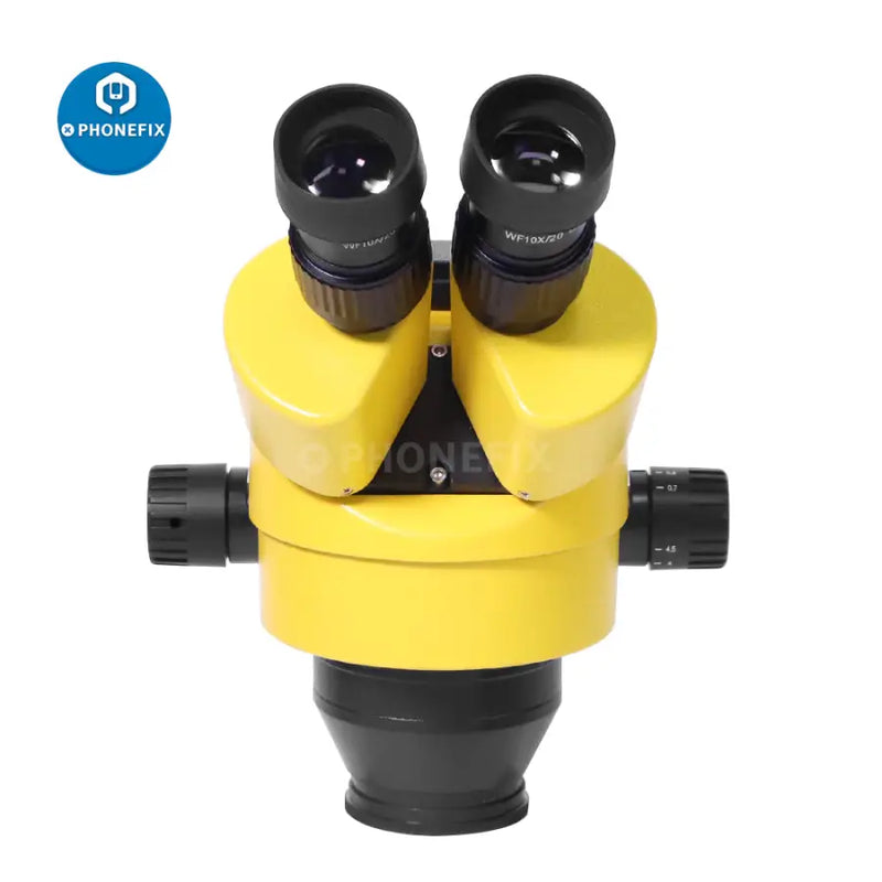 3.5X-90X Trinocular Zoom Stereo Microscope Head with 2.0X 0.5X Objecti