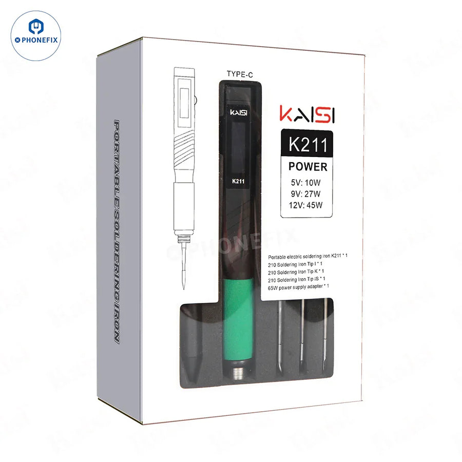 Kaisi K211 Portable USB Electric Soldering Iron With C210 Tips | CHINA ...