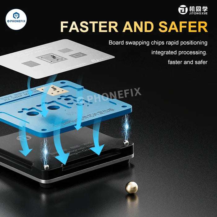 JTX Swap Board CPU Chip Reballing Platform for iPhone 8-16 Pro Max ...