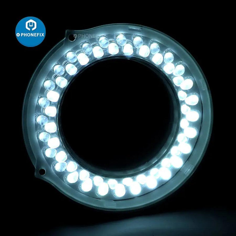 56 LED Adjustable Ring Light Illuminator Lamp for Stereo Microscope