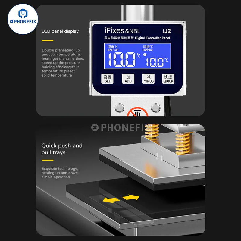 iFixes iJ2 Phone Screen Dual Preheating Holding Pressure Machine