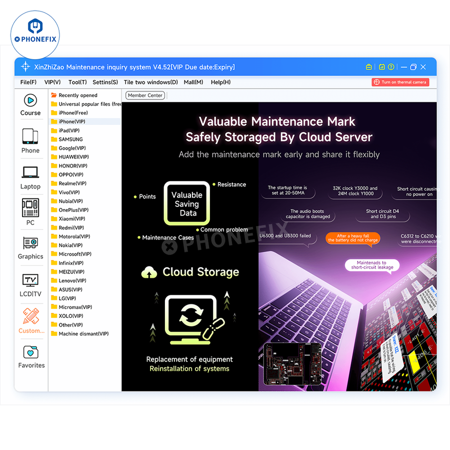 Online Drawing XZZ Schematic Diagrams Tool for Mobile Phone Repair