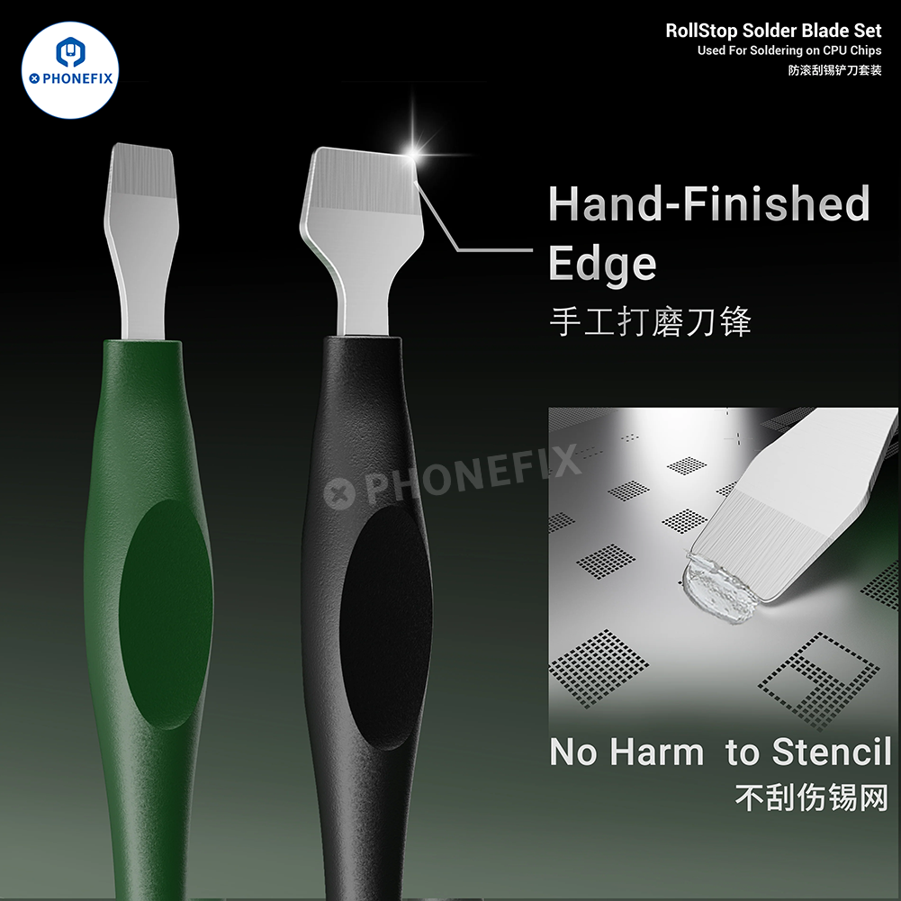 2UUL DA19 롤스톱 솔더 블레이드, 휴대폰 CPU IC 페이스트 틴 스크레이퍼