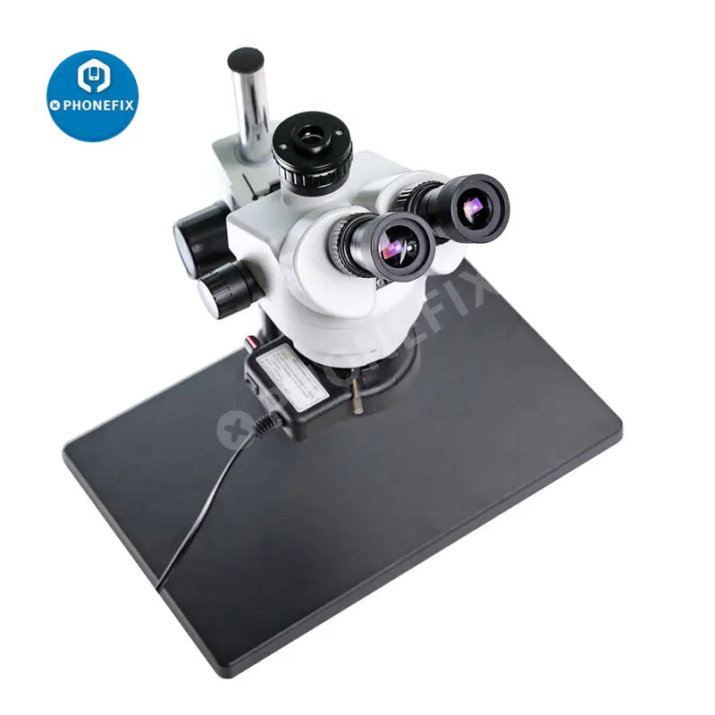 7-45x SZM45T-B1 Industrial Stereo Trinocular Microscope with Light