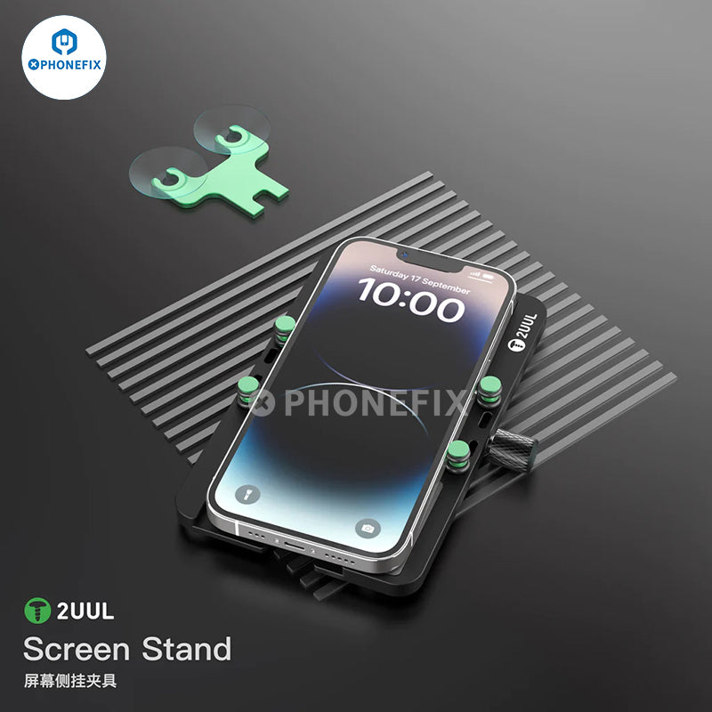 2UUL Rotatable Screen Stand LCD Side Hanging Clamp Fixture