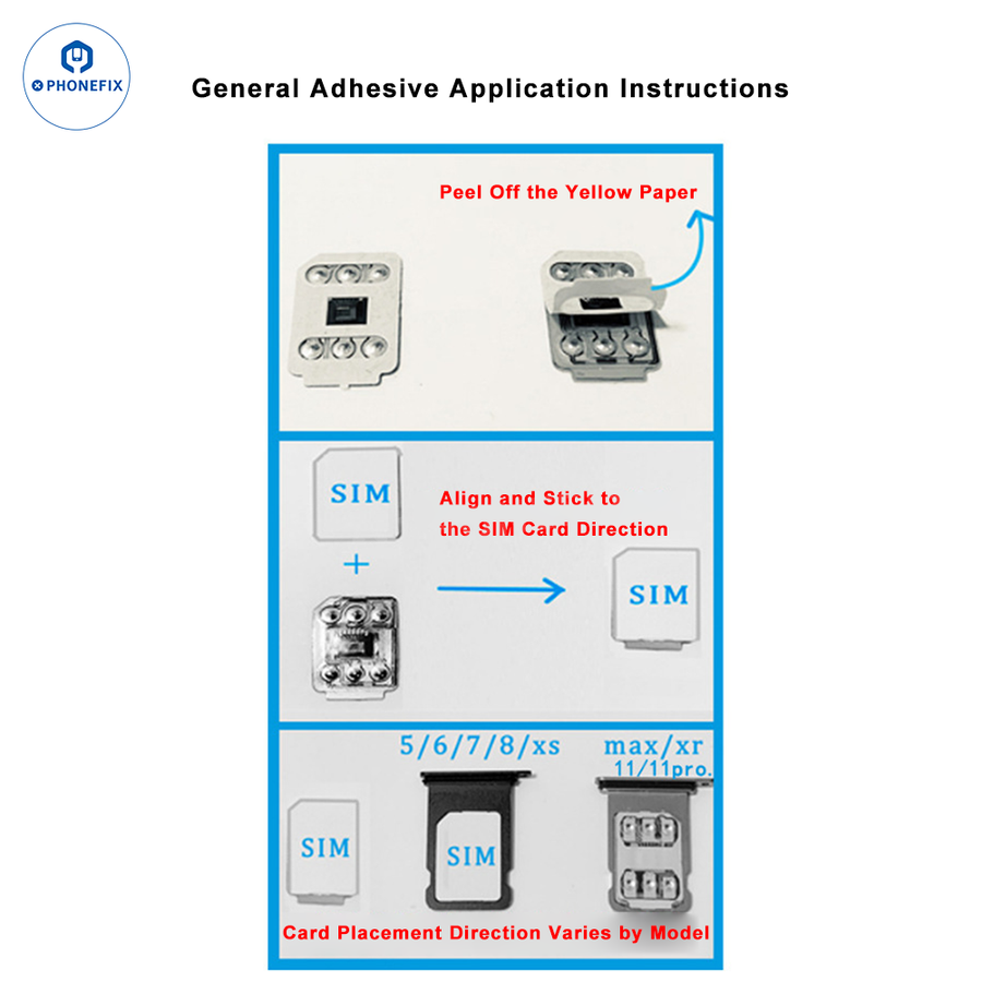 V19 iOS18 SIM Sticker Unlocks iPhone 6S-16 Pro Max for Carrier Service