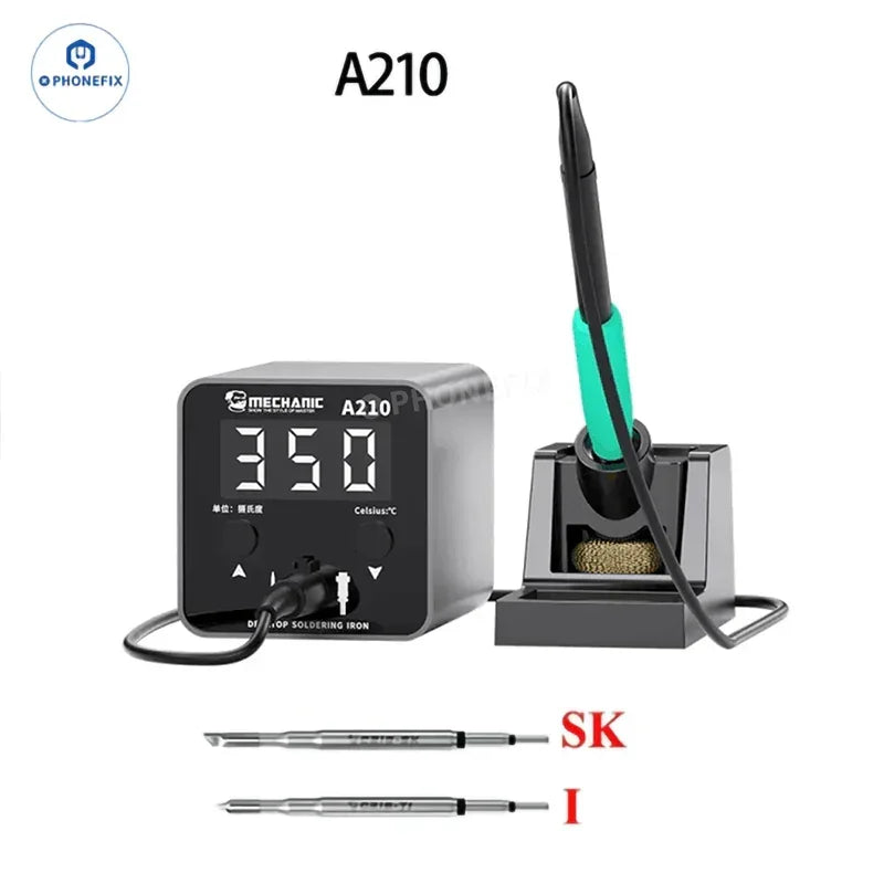 Mechanic A210 Max Dual Soldering Iron Station With Digital Display