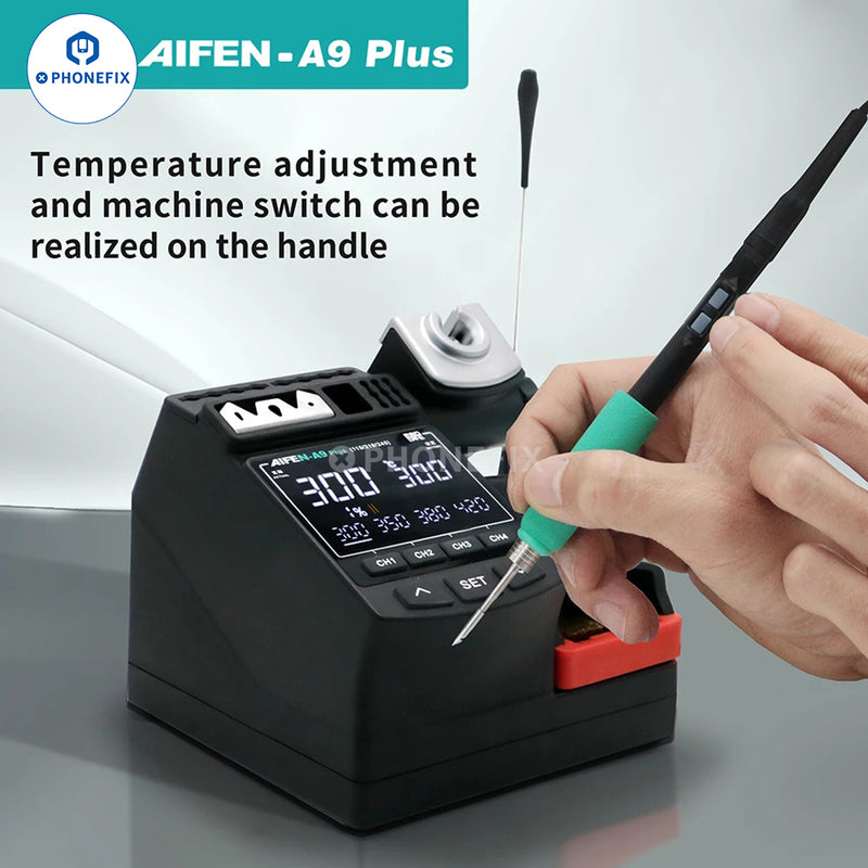 AIFEN A9 Plus Digital Display Soldering Station With T210/245/115 Hand