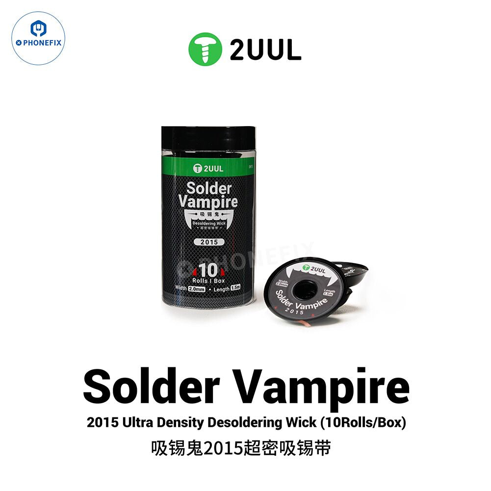 2UUL 2015 Desoldering Wick Phone Repair Kit PCB Welding Wire