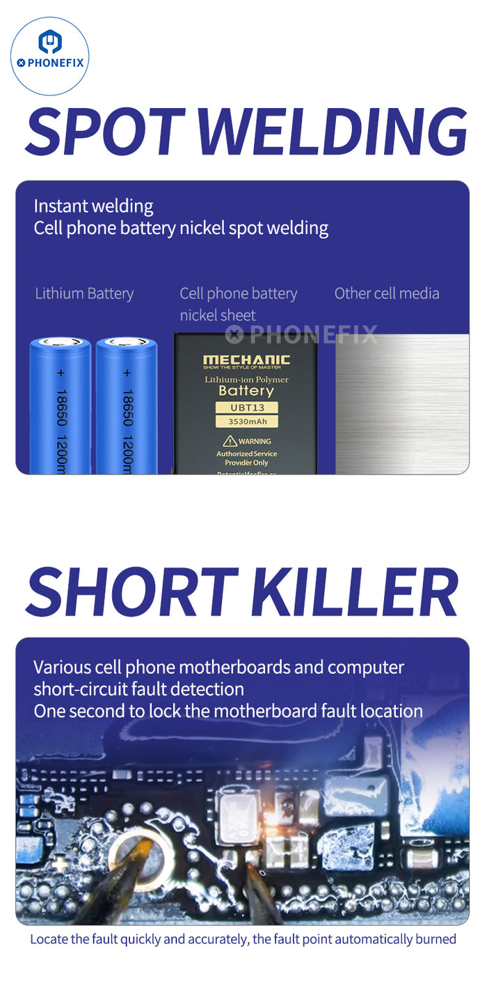 Mechanic WS ONE Spot Welding Short Killer Machine Burning Tool