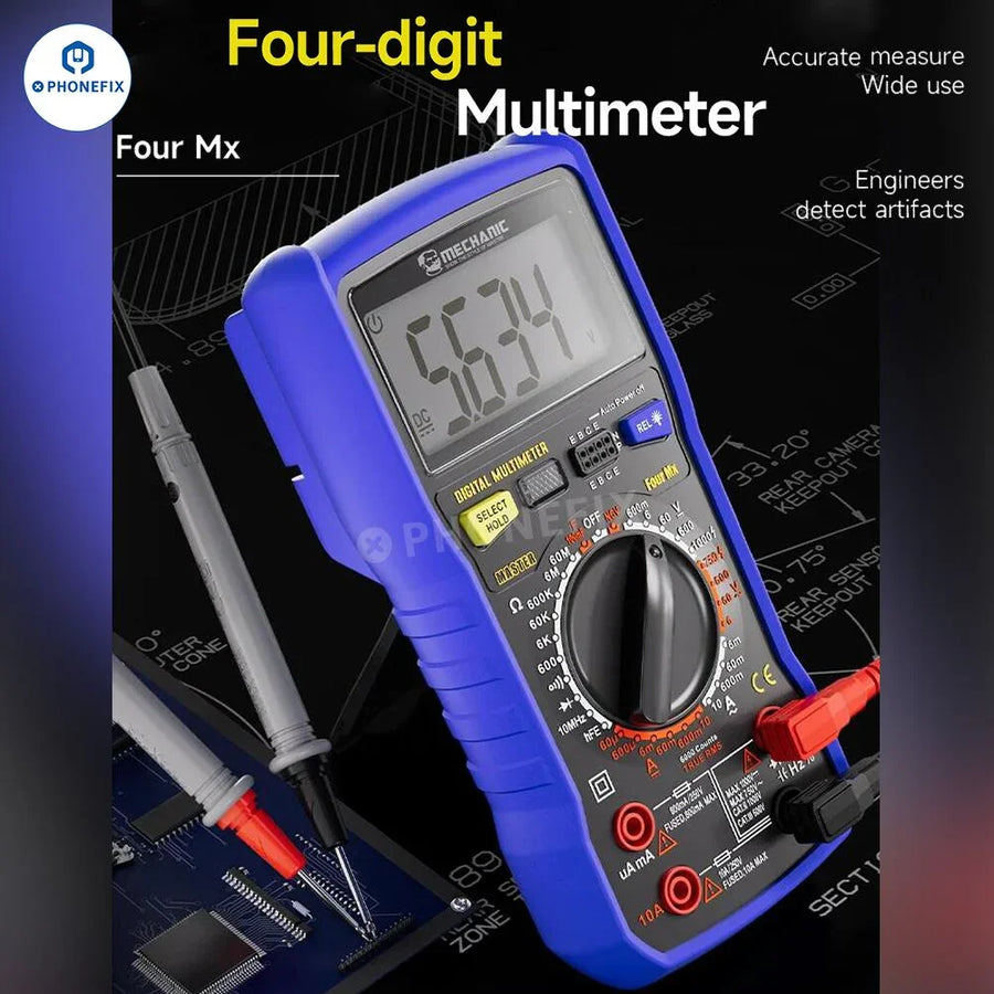 Mechanic Mini TD Five MX Digital Multimeter NCV Temp Measurement