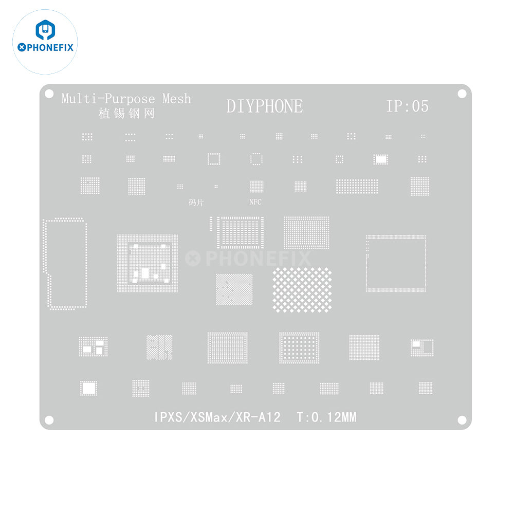 Amaoe CPU IC BGA Reballing Stencils Kit For iPhone PCB Board