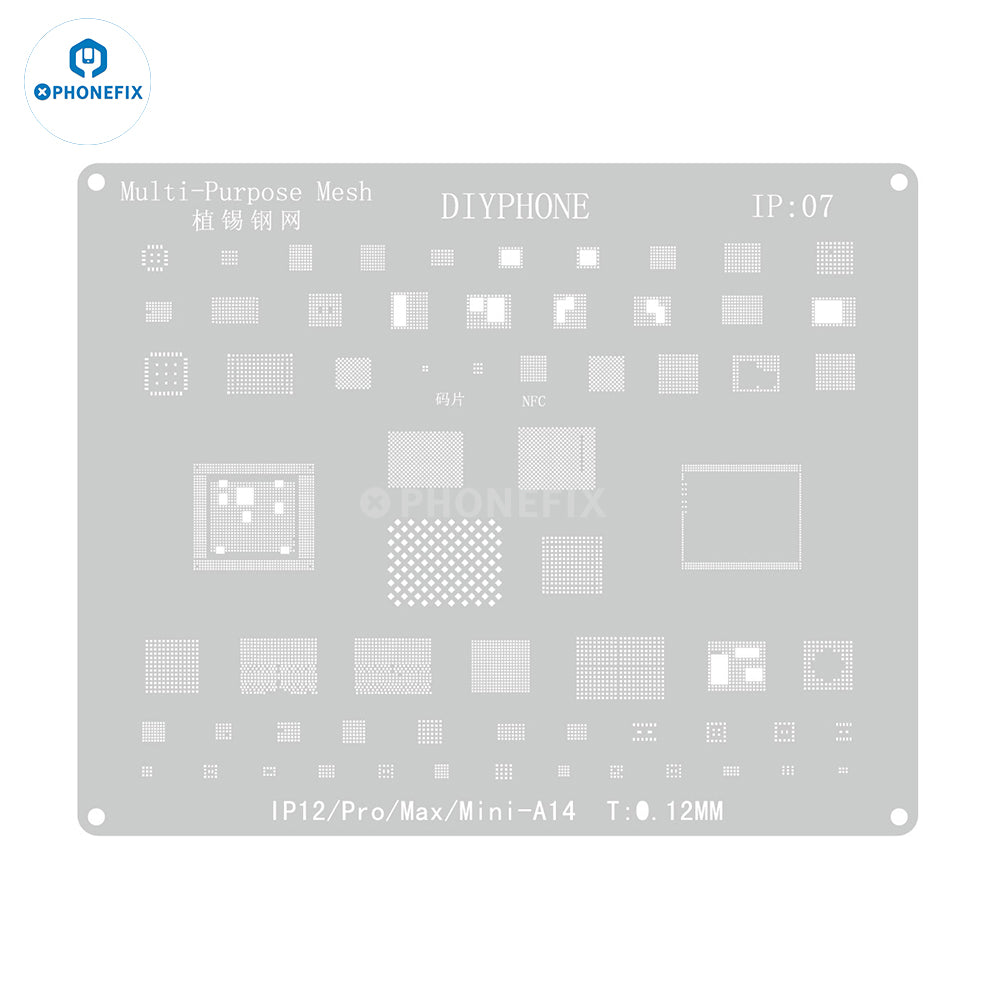 Amaoe CPU IC BGA Reballing Stencils Kit For iPhone PCB Board