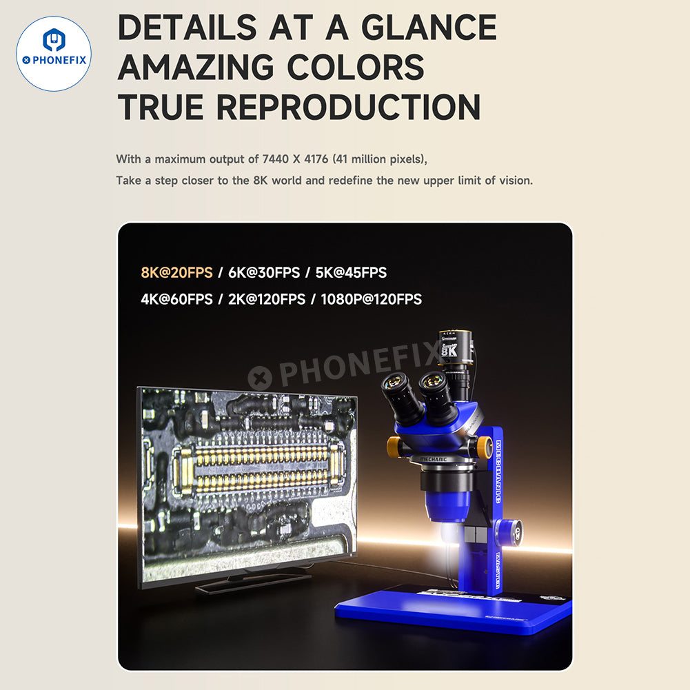 MECHANIC MOS-8K Microscope Camera 8K 4K HDMI USB Output