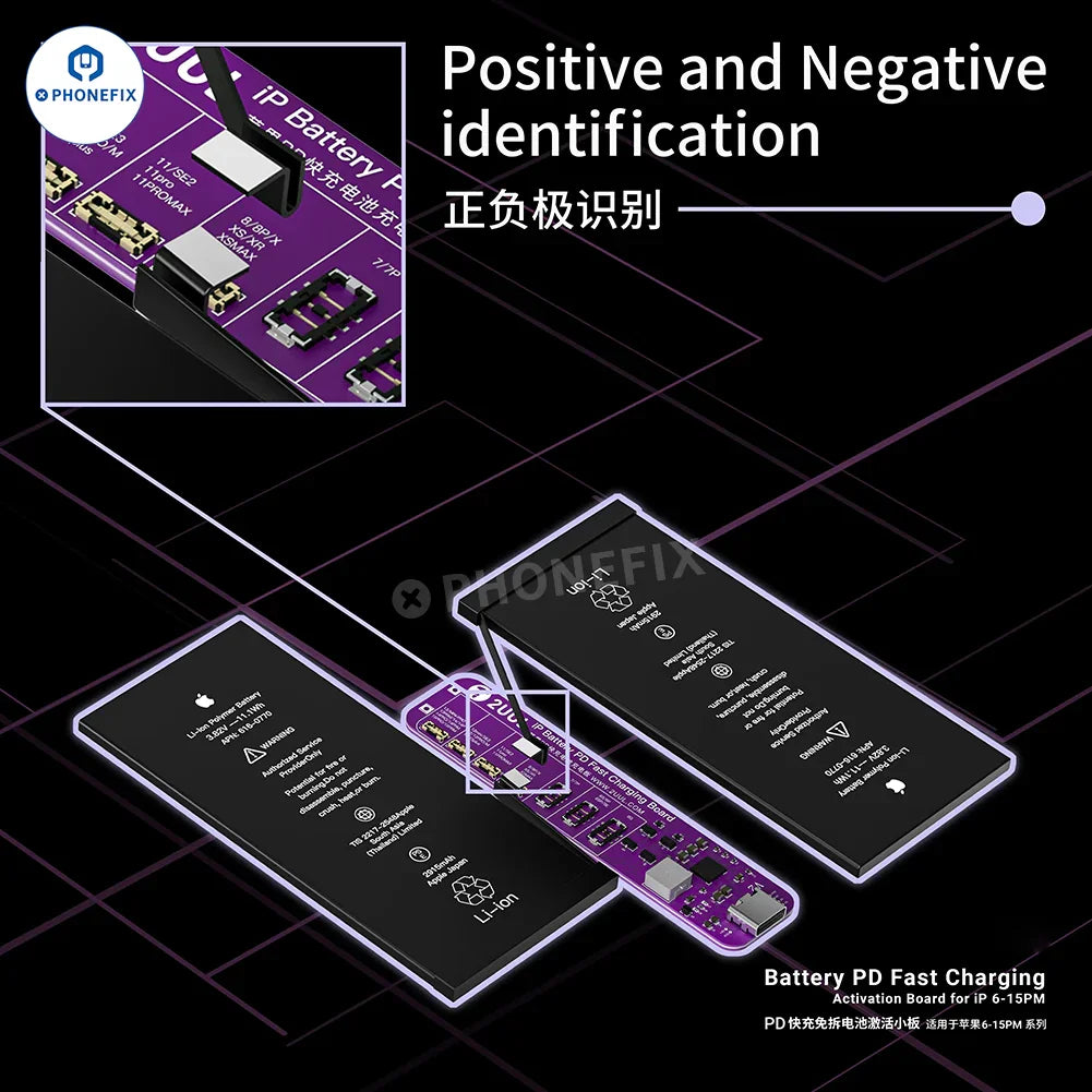 2UUL BT01 iPhone PD Fast Charging Activation Board BT02 Battery Connec