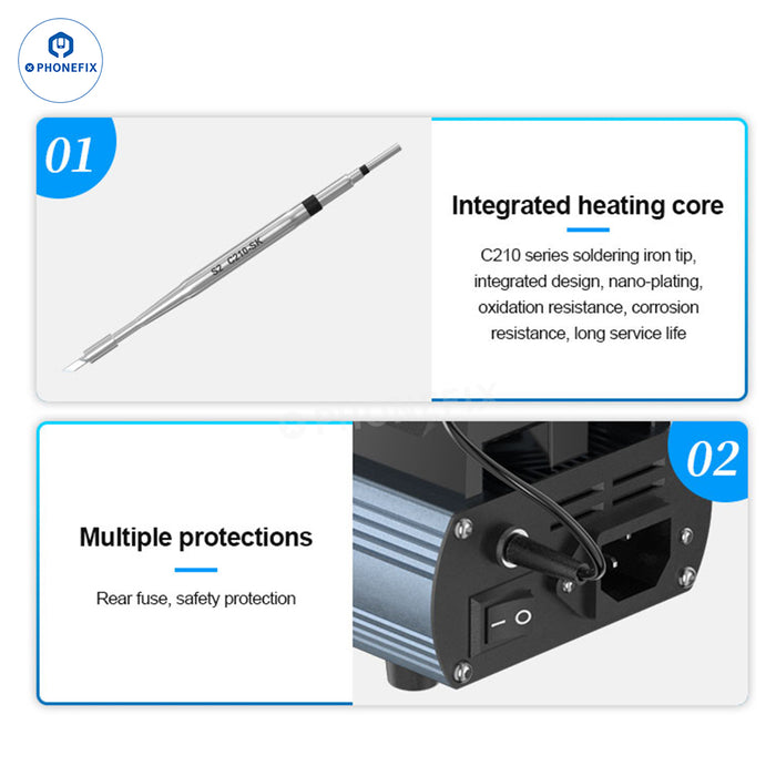 Sunshine S1 S2 Soldering Tweezers T210 BGA Rework Station