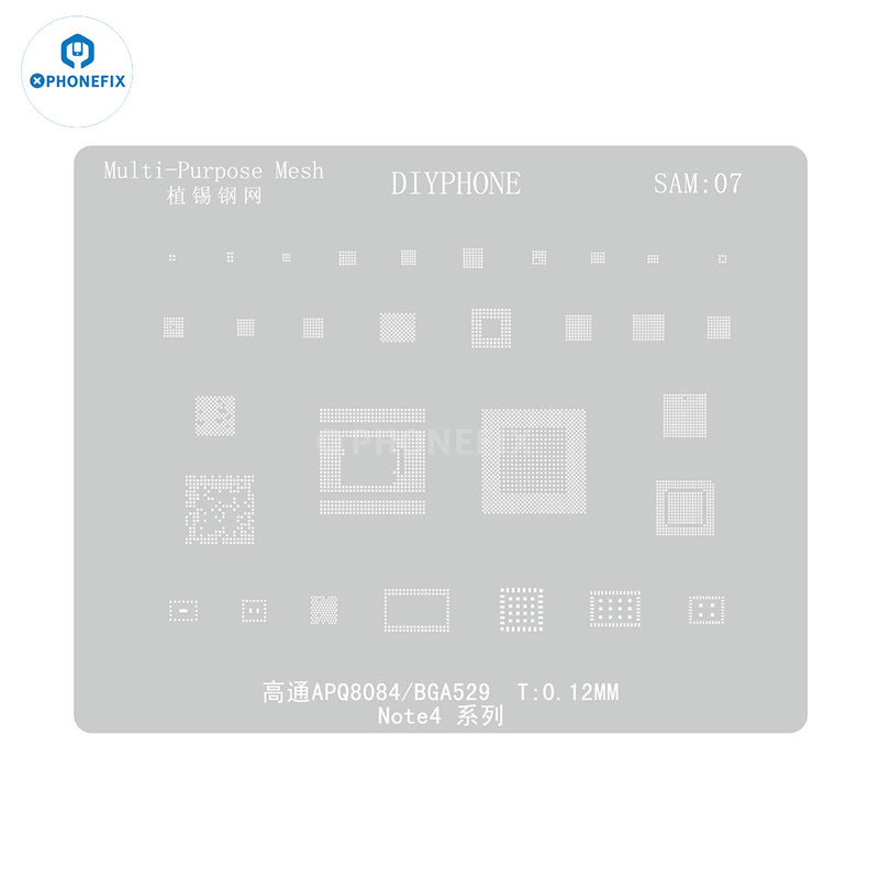 Samsung 0.12MM Universal Amaoe CPU BGA Reballing Stencil