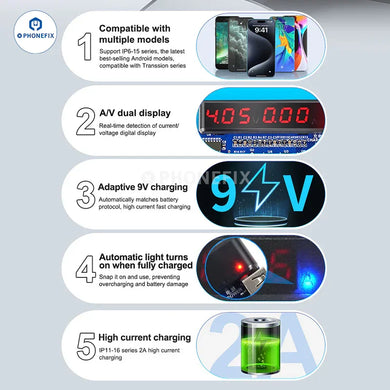 SS-916 Ultra Android & iPhone X-16 Fast Charging Battery Activation Bo