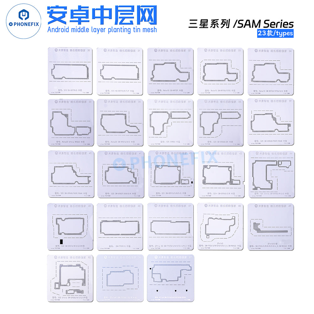 MIJING M21 Universal Magnetic Base Phone Mid Frame Reballing Tool