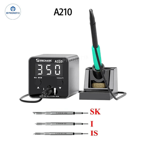 Mechanic A210 Max Dual Soldering Iron Station With Digital Display