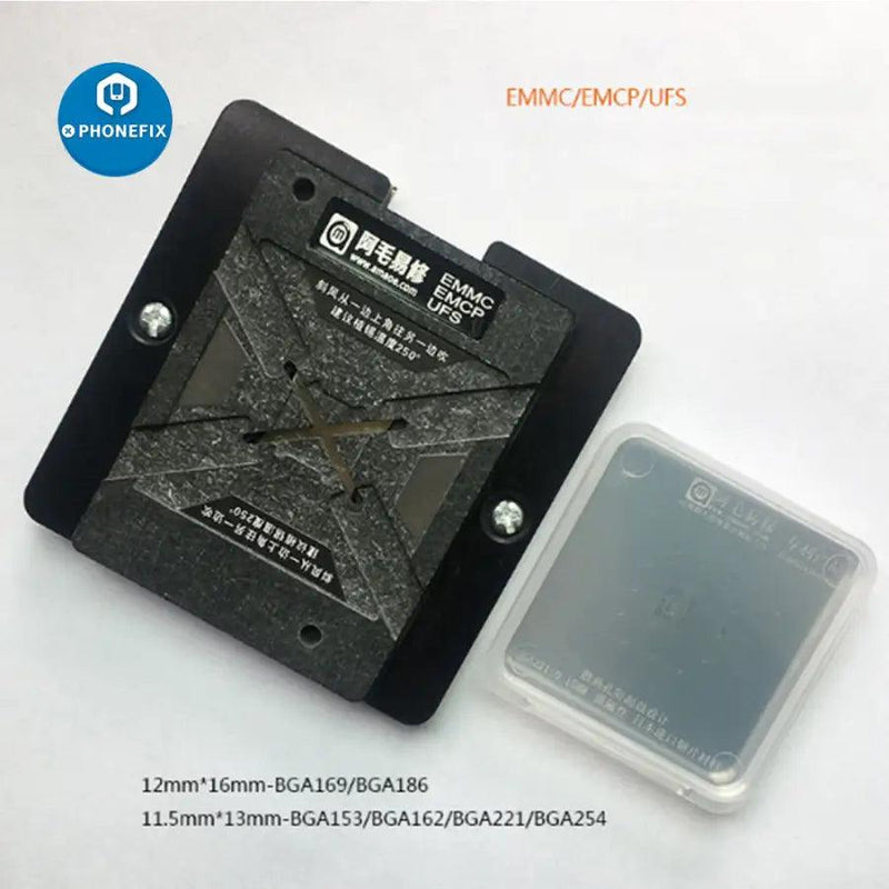 Amaoe BGA Reballing Stencil EMMC EMCP UFS Positioning Platform
