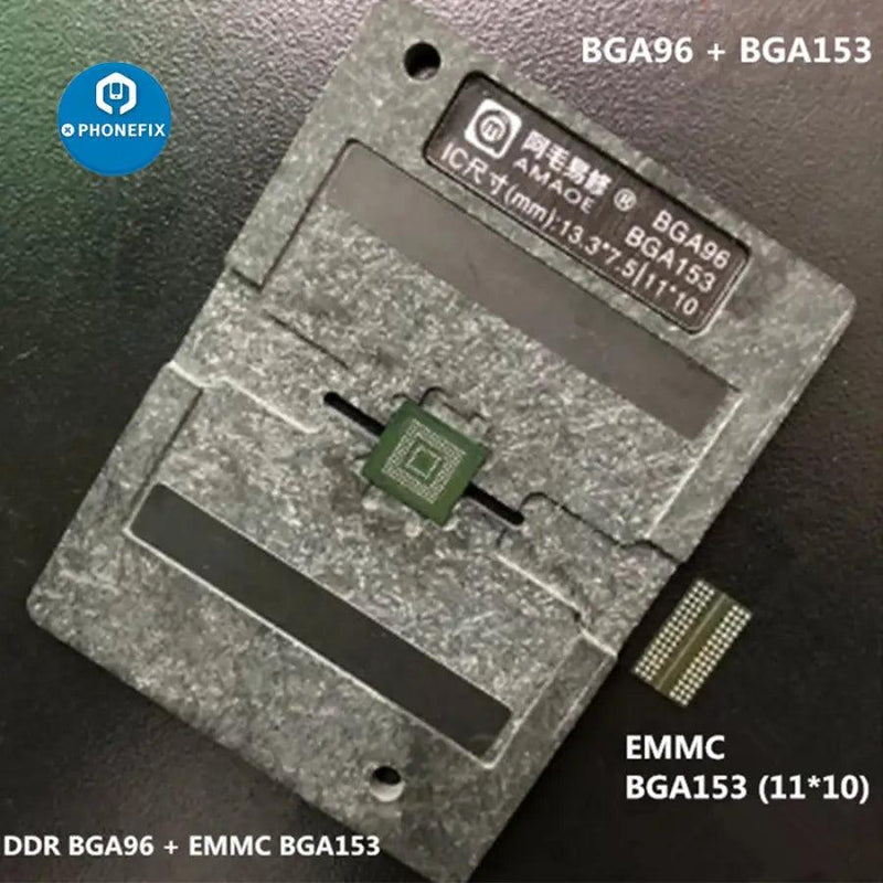 Amaoe NAND BGA Reballing Stencil EMMC EMCP UFS Positioning Platform