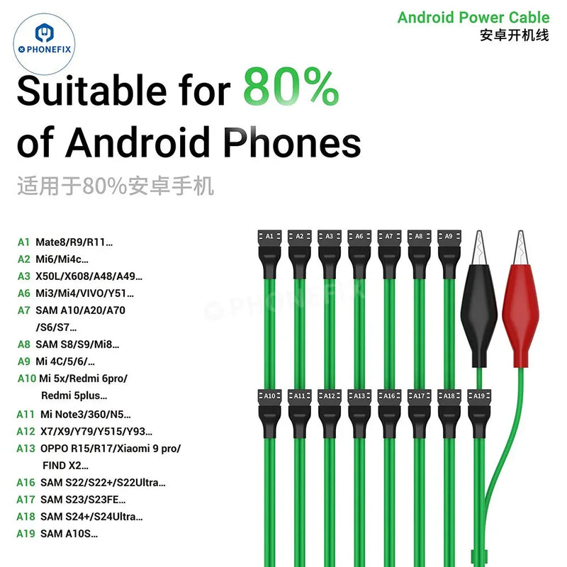 2UUL PW02 iOS Android Power Cable for iPhone 7-16 Huawei VIVO OPPO