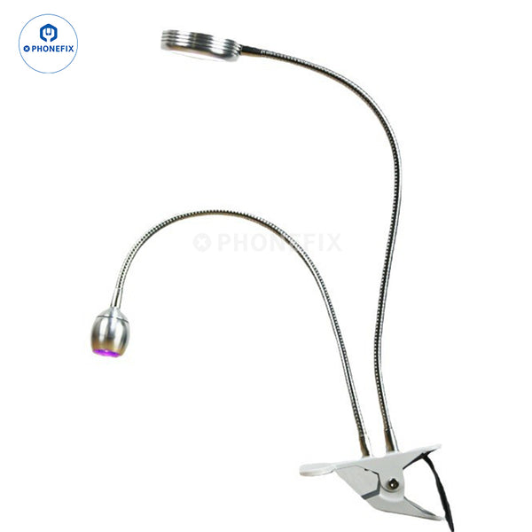 5V USB LED Curing Light Shadowless UV Glue Curing Dual Tube Lamp